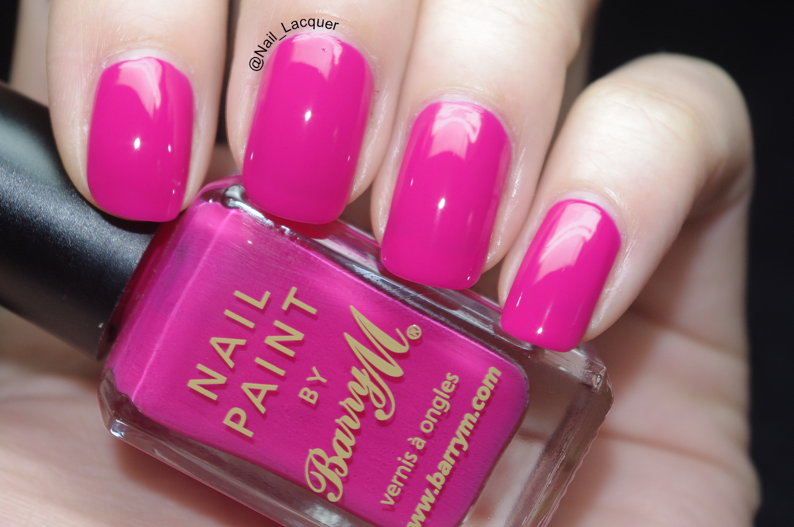 Barry M Shocking Pink swatches - Nail Lacquer UK Barry M Shocking Pink swatches - Nail Lacquer UK